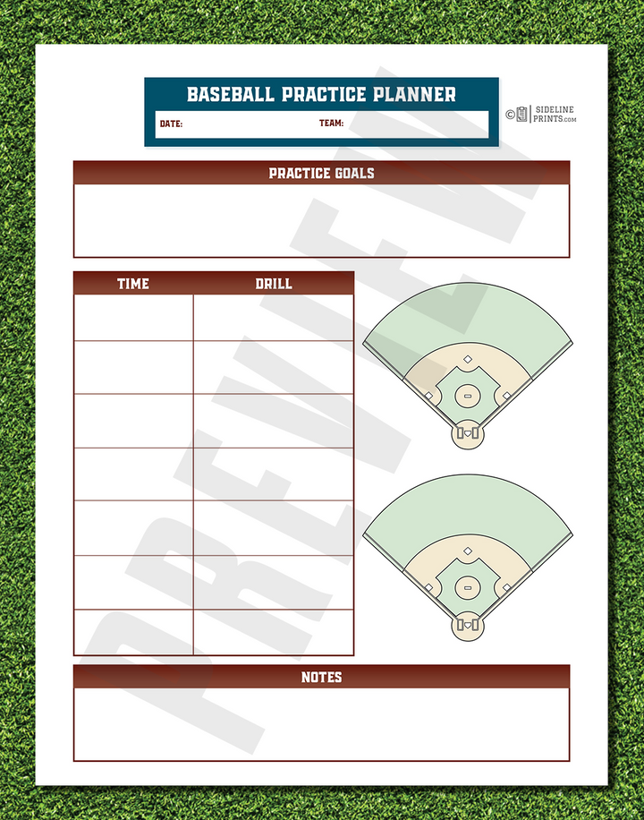 Baseball/Softball Template – Sideline Prints