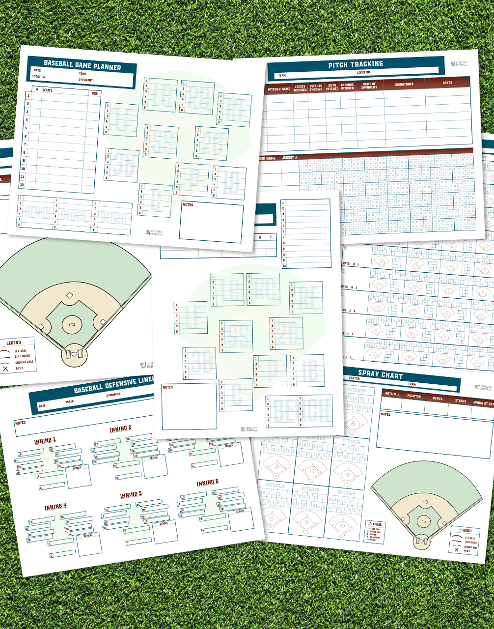 Baseball Template Bundle – Sideline Prints