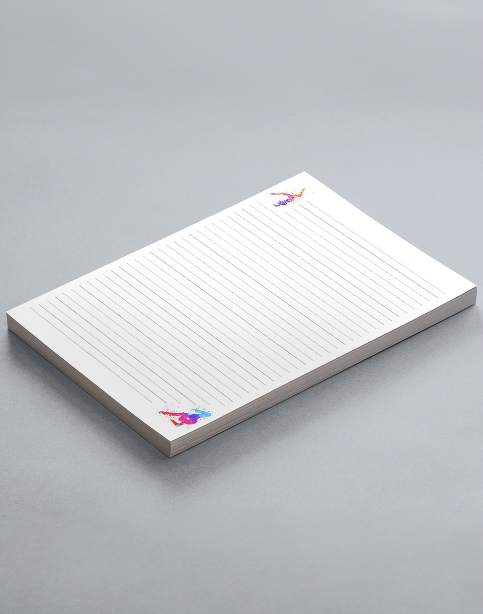 Gymnastics Notepad – Sideline Prints