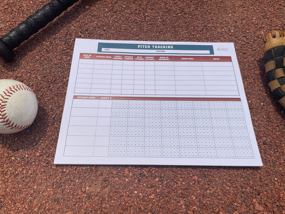 Pitch Tracker Notepad – Sideline Prints