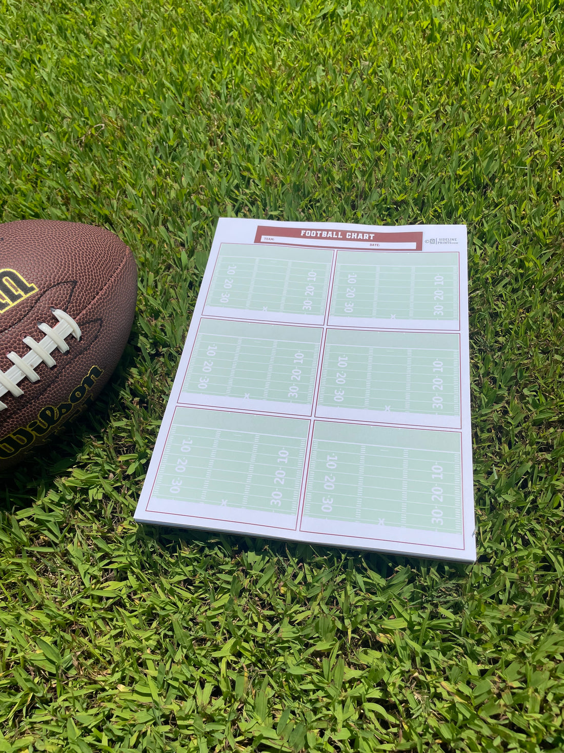Play Chart x6 Notepad – Sideline Prints