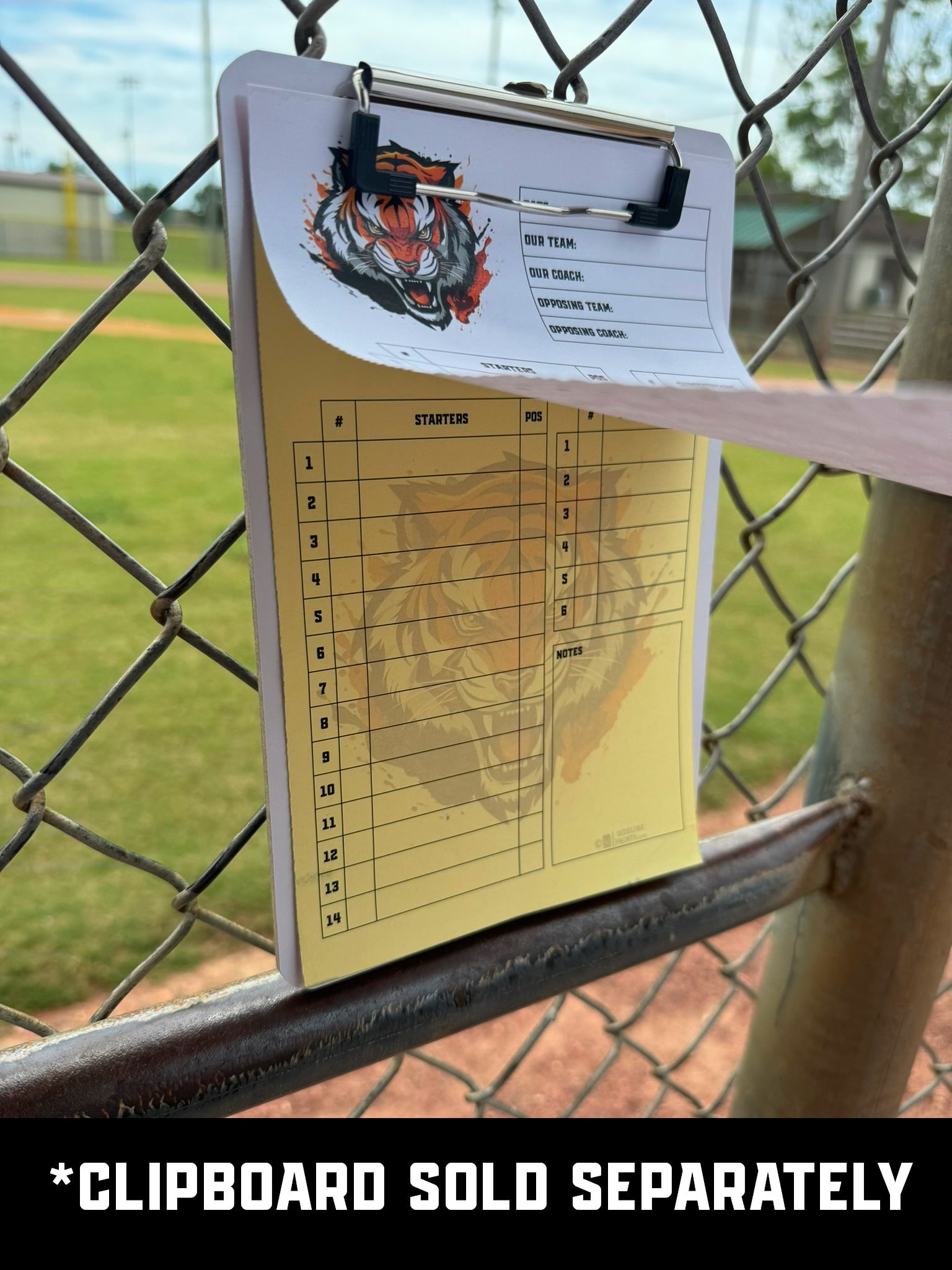 Custom Lineup Cards – Sideline Prints