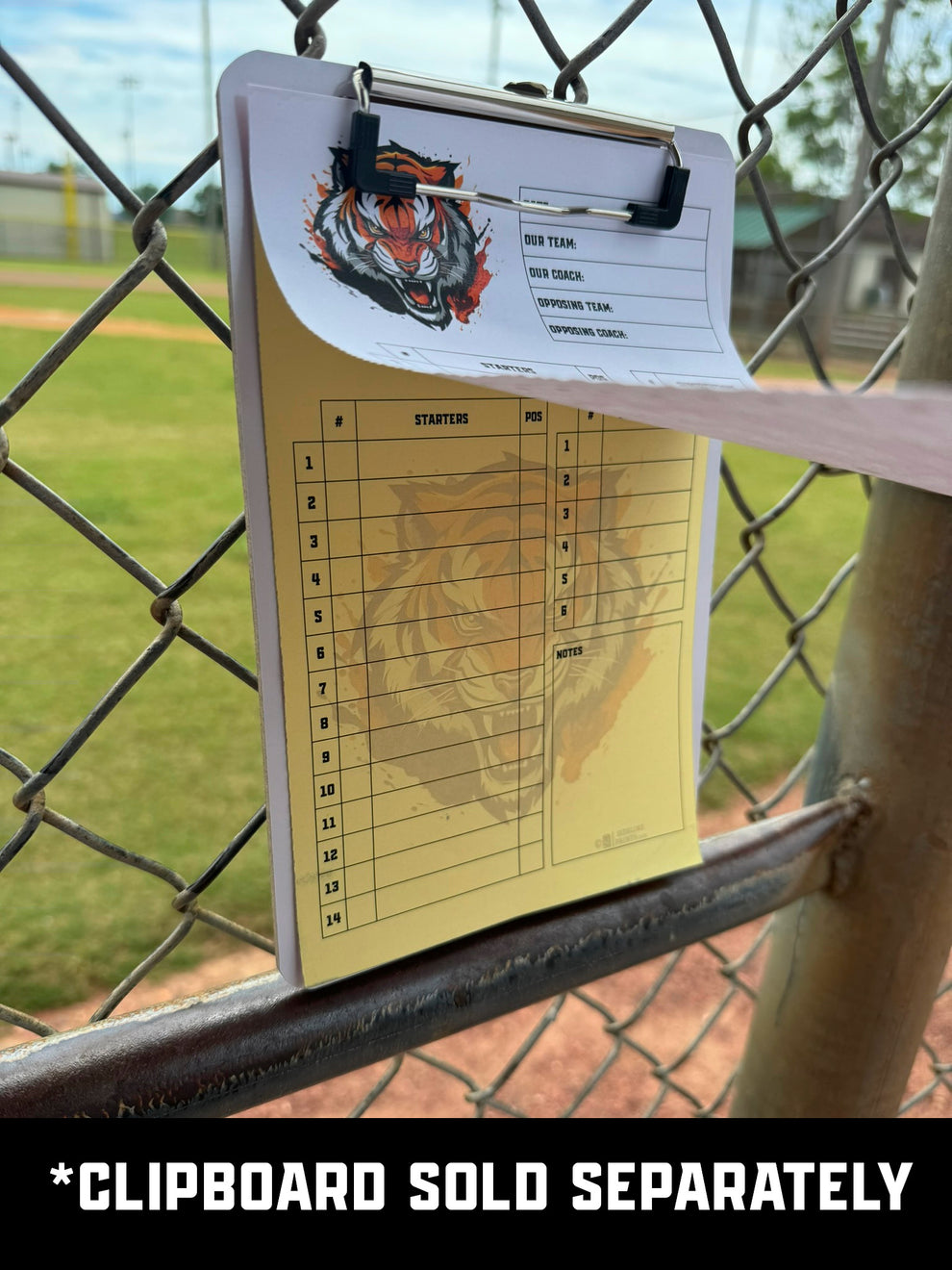 Custom Lineup Cards – Sideline Prints