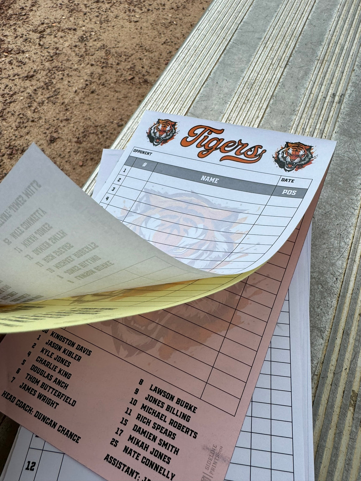Custom Lineup Cards – Sideline Prints