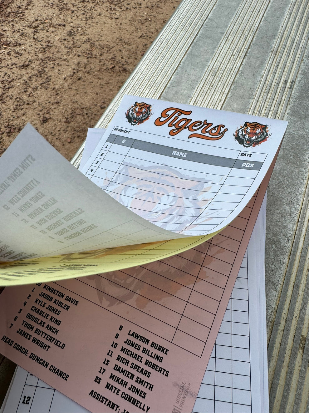 Custom Lineup Cards – Sideline Prints