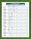 Pitching Chart Notepad – Sideline Prints