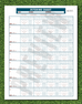 Pitching Chart Notepad – Sideline Prints