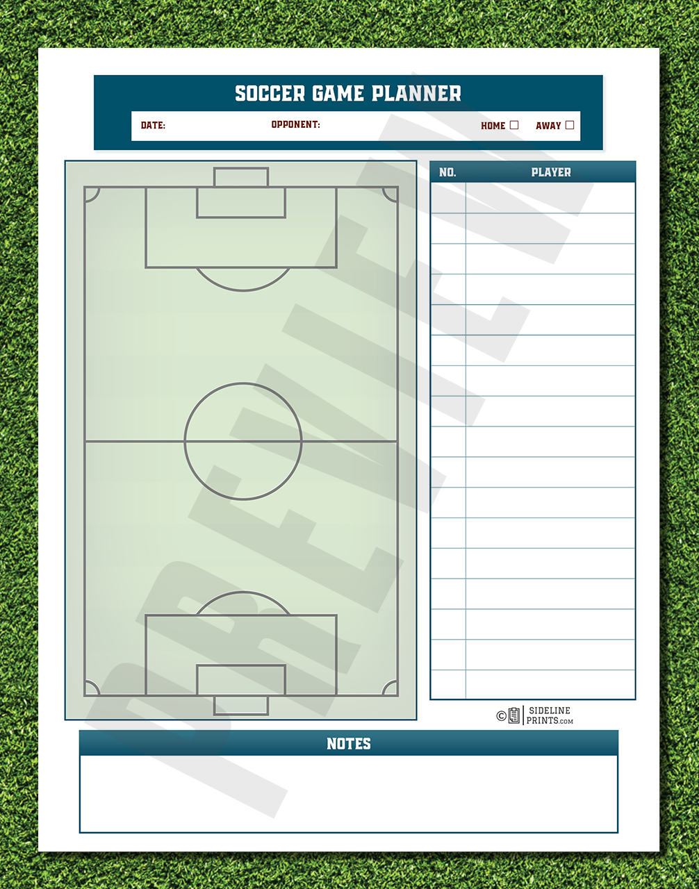 Game Planner Template – Sideline Prints