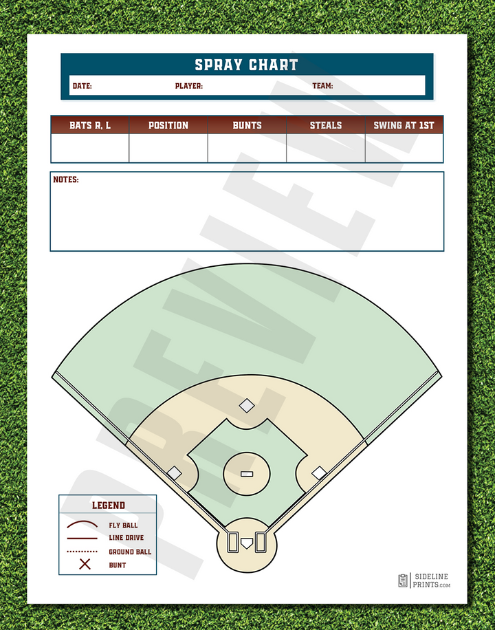 Baseball/Softball Template – Sideline Prints