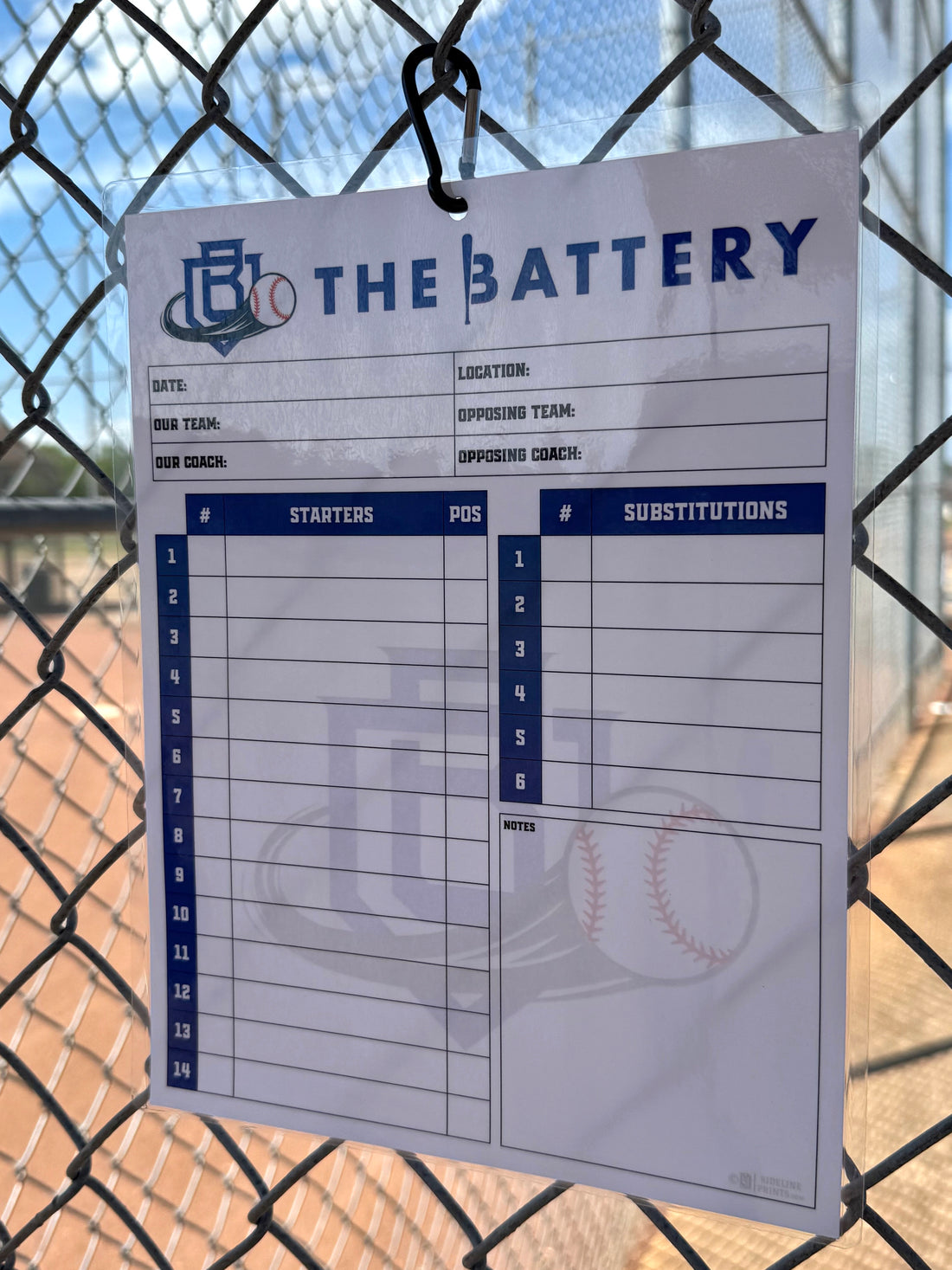 Custom Laminated Dugout Card – Sideline Prints